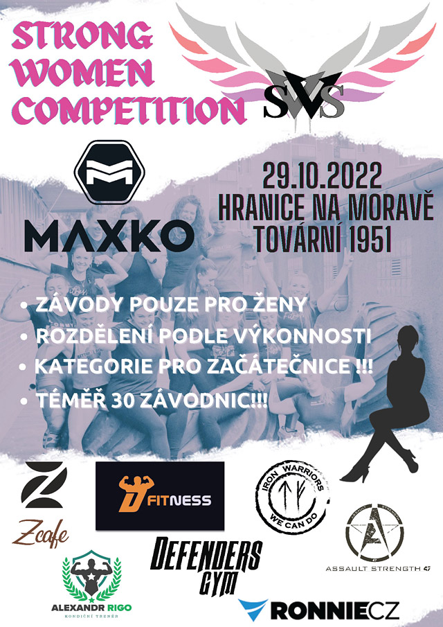 Strong Women Competition Hranice 2022 - pozvánka